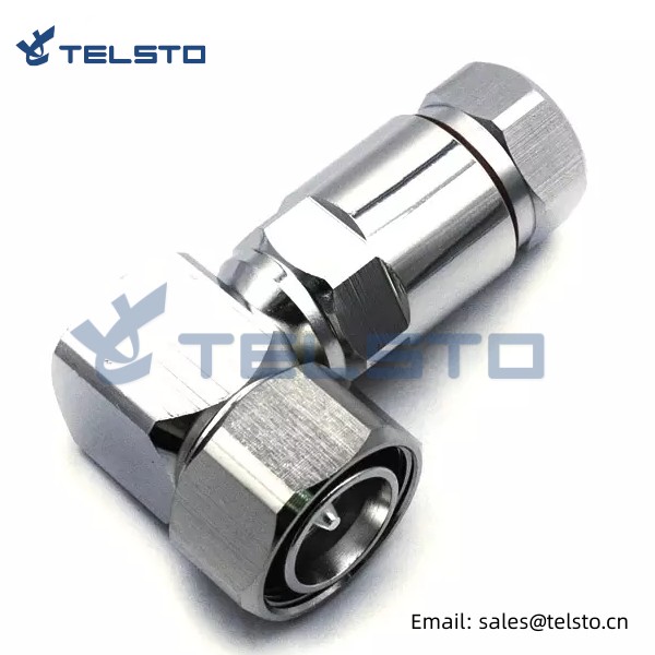 High Quality Factory price RF connector 4.3/10 Male right angle clamp ...