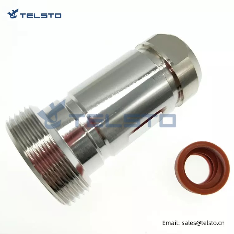 High Quality DIN Female connector for 1/2″ Super flexible RF cable ...