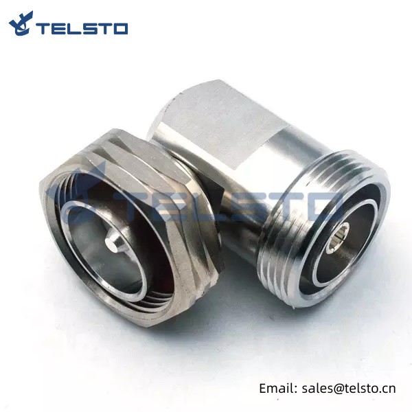 High Quality RF coaxial adapter 7/16 DIN female to DIN male right angle ...